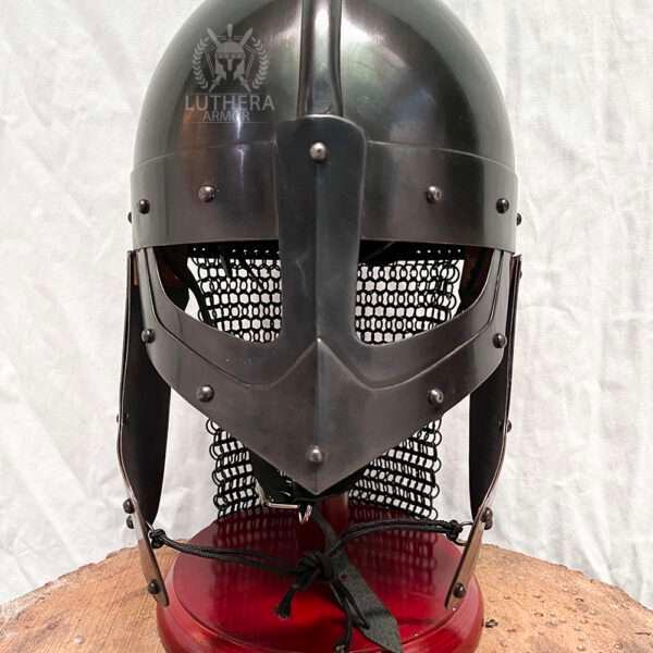 Medieval Viking Raven Helmet Chain mail Battle Ready Armor Helmet ...